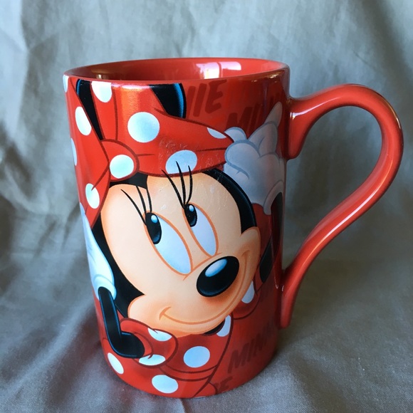 Disney | Other | Disney Tall Red Minnie Mouse Cup | Poshmark